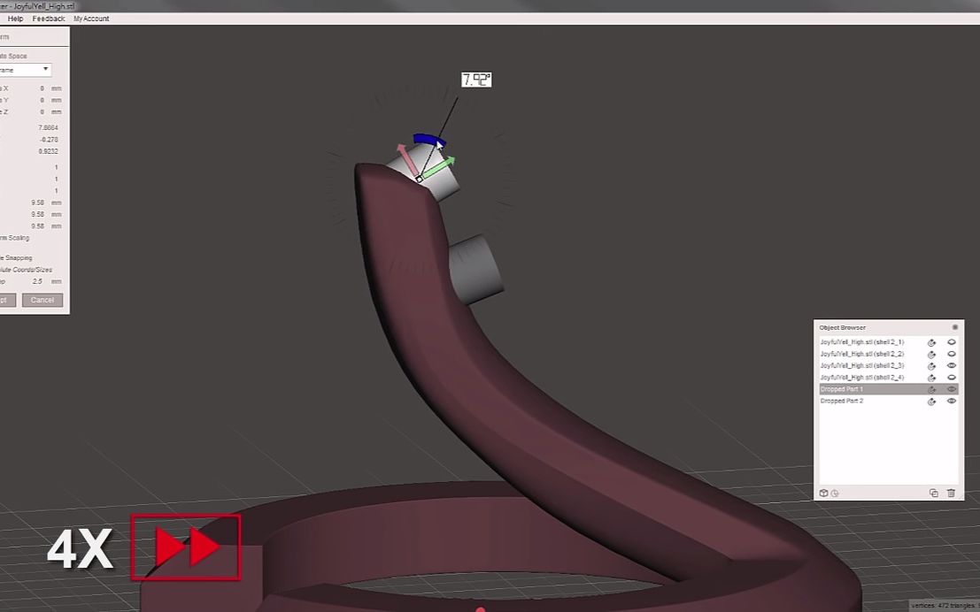 Meshmixer拆件與卡榫設計教學(三)