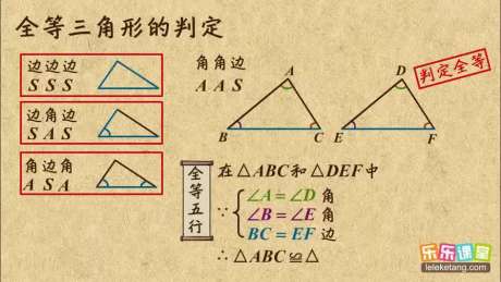 全等三角形的判定(AAS)