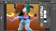 Photoshop平面设计基础入门视频教程 街舞合成
