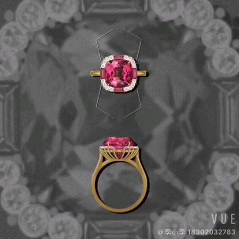 iPad板绘珠宝设计商业款戒指