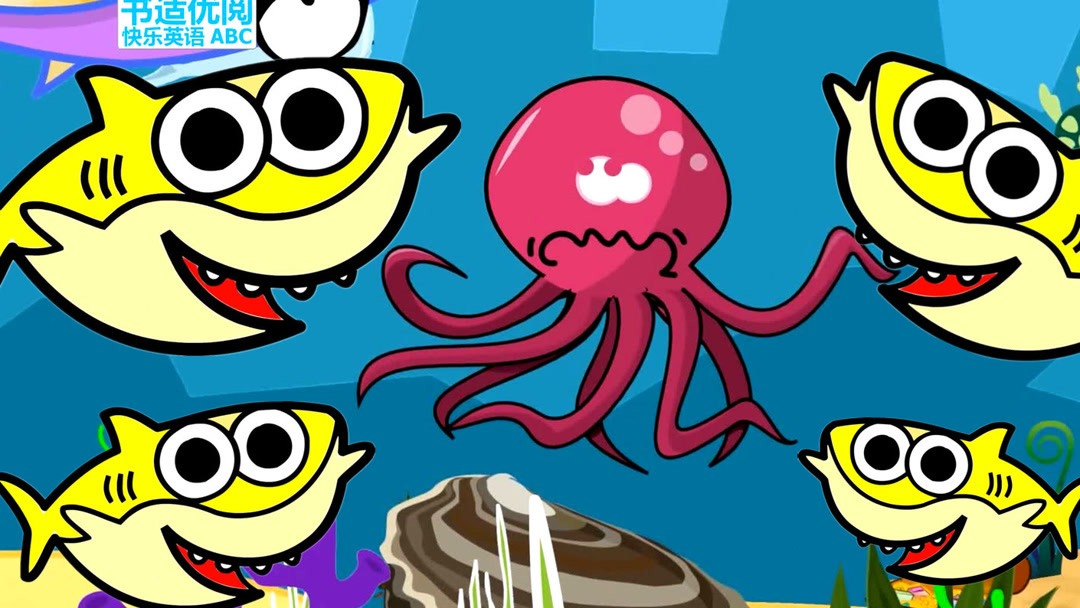 淘气可爱的鲨鱼宝宝简笔画 书适优阅儿童英语