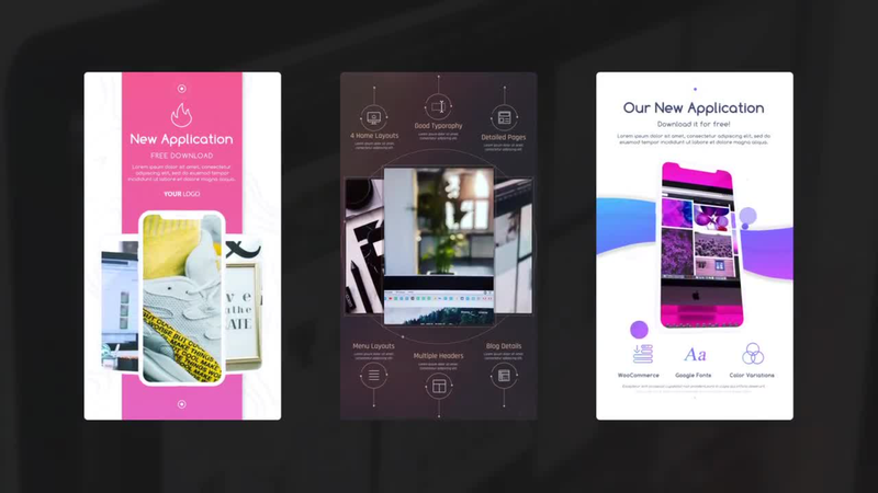 AE模板 | 竖版设计手机模型宣传新应用网站或手机游戏宣传片