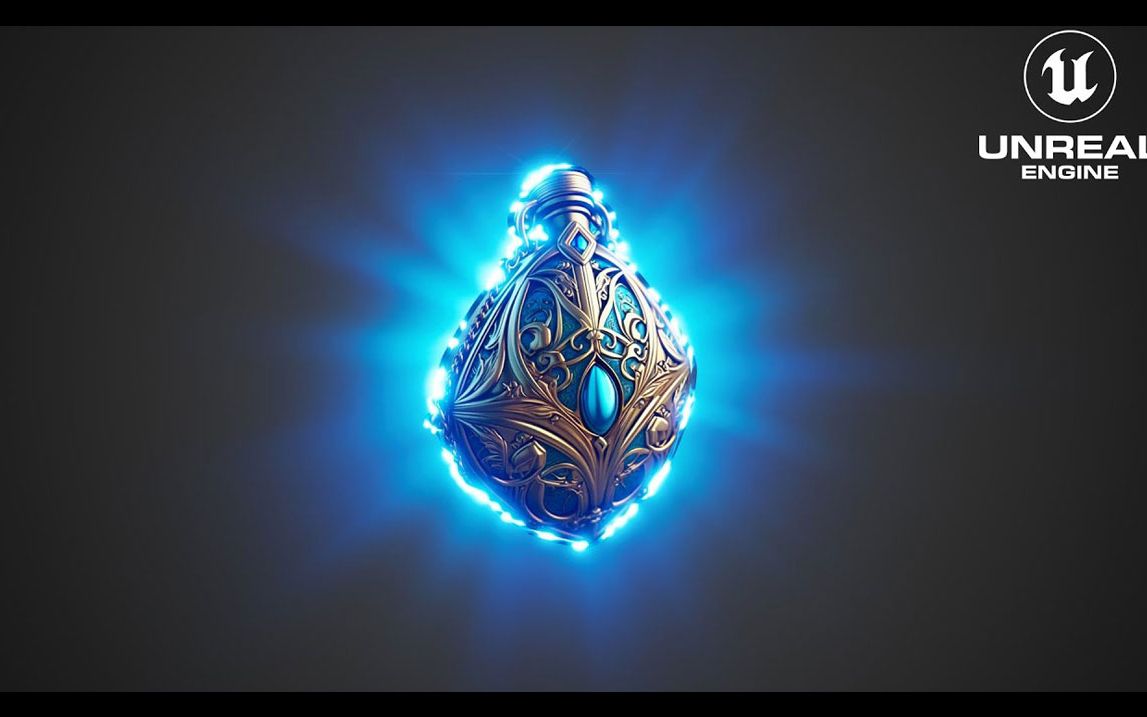 虚幻引擎 5.2 Niagara教程中的发光提升效果Amulet FX