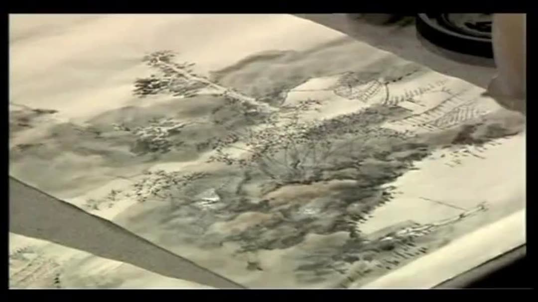 山水画泼墨技法视频