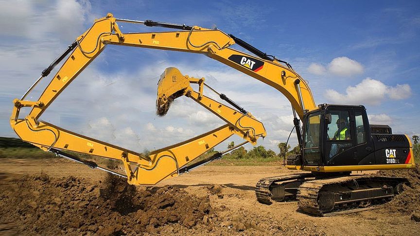 10巨型日立现代菲亚特贝尔猫利勃海尔矿用自卸车挖掘机