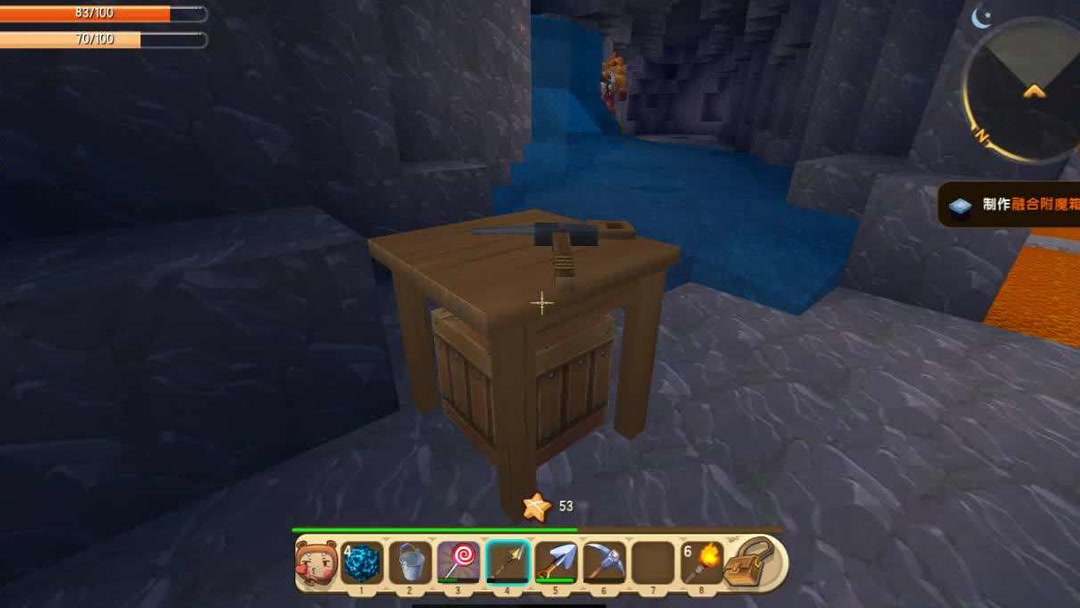 迷你世界恐龙小岛冒险游戏,铁水桶的制造方法攻略!