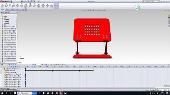 #设计师日常 【3】电脑支架SolidWorks钣金实例