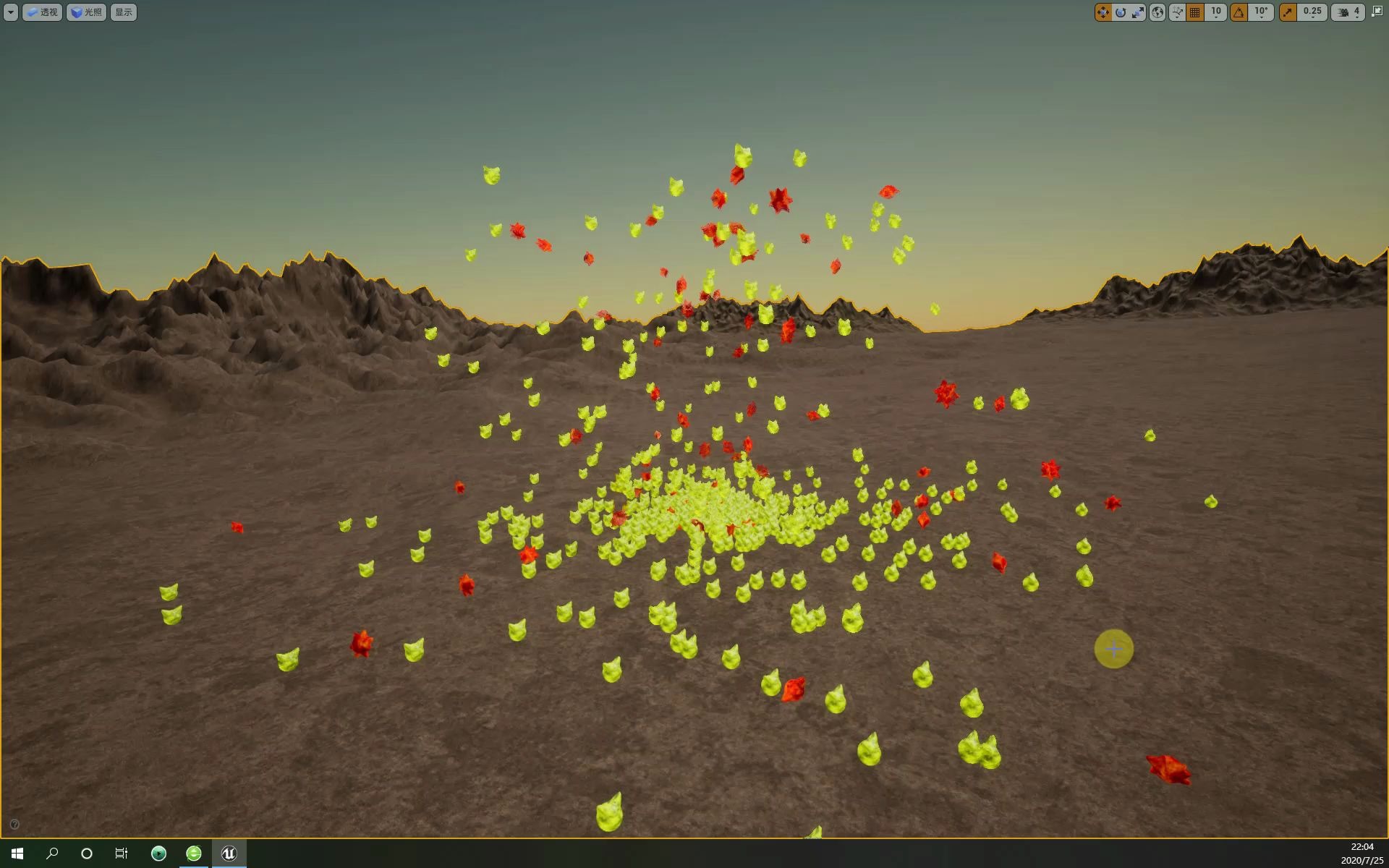 UE4级联粒子系统练习