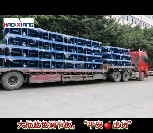 平安夜加班出货,50台浩翔固定液压登车桥走起!集装箱卸货平台