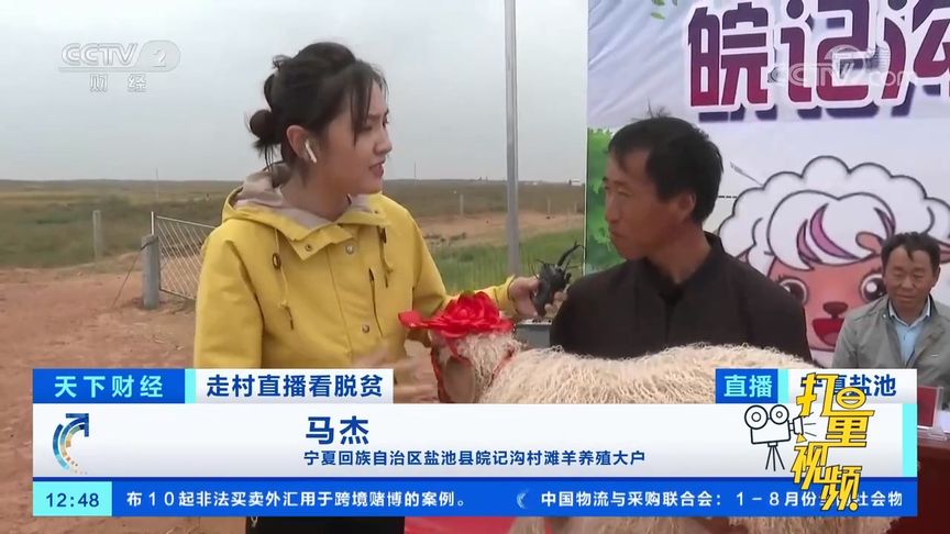 走村直播看脱贫:走进宁夏回族自治区盐池县皖记沟村|天下财经