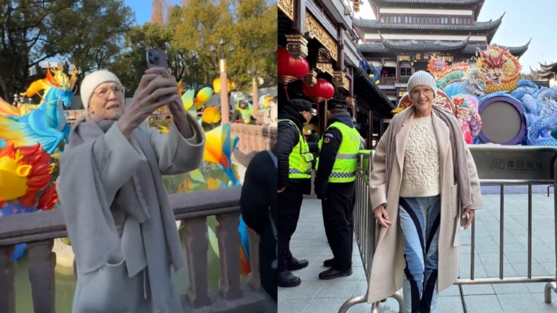 马斯克母亲逛上海豫园赞不绝口,马斯克:应该让更多人来中国旅游