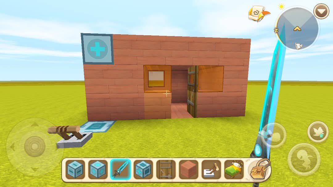 迷你世界会移动的隐身房子教程!