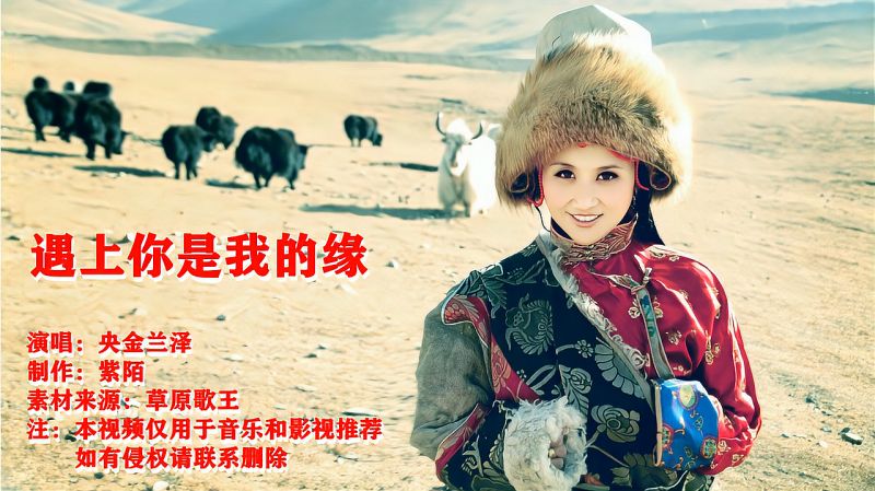 央金兰泽一首《遇上你是我的缘》让人心醉,我的梦都装在行囊中