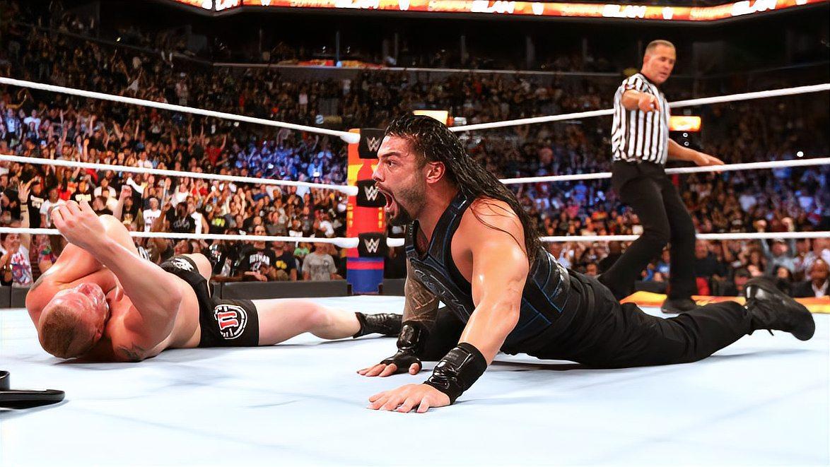 WWE罗门伦斯超人飞拳、飞冲肩强势压制重摔之城，斯图曼望而兴叹