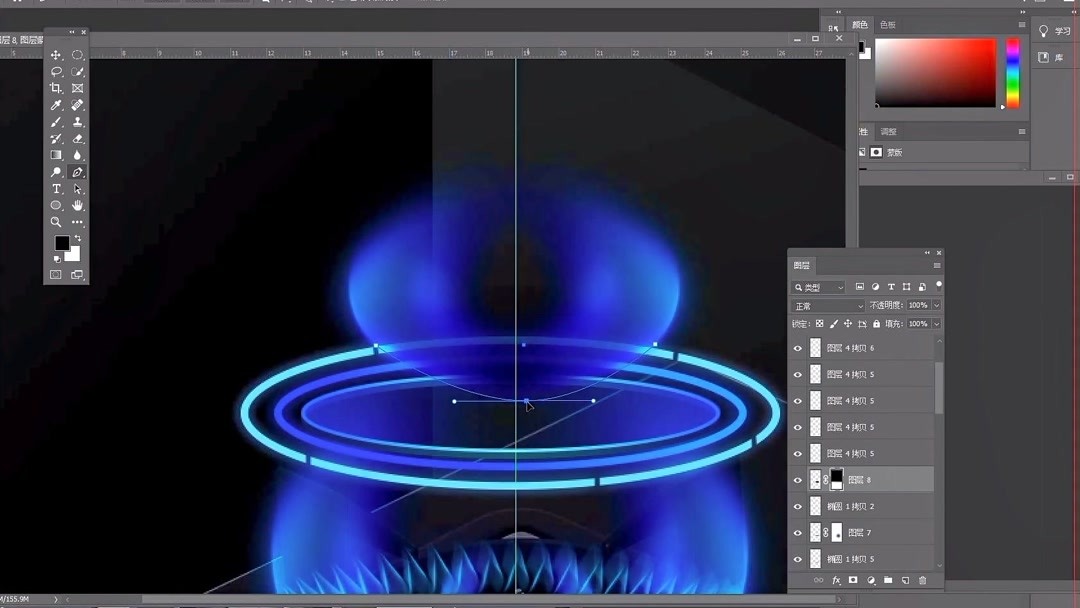 PS教程电商美工燃气火焰特效设计课程 4
