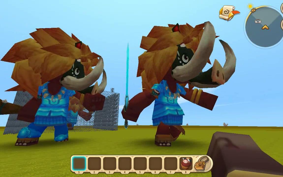 迷你世界:操控野人保镖教程!给野人穿上铠甲保护我们的安全