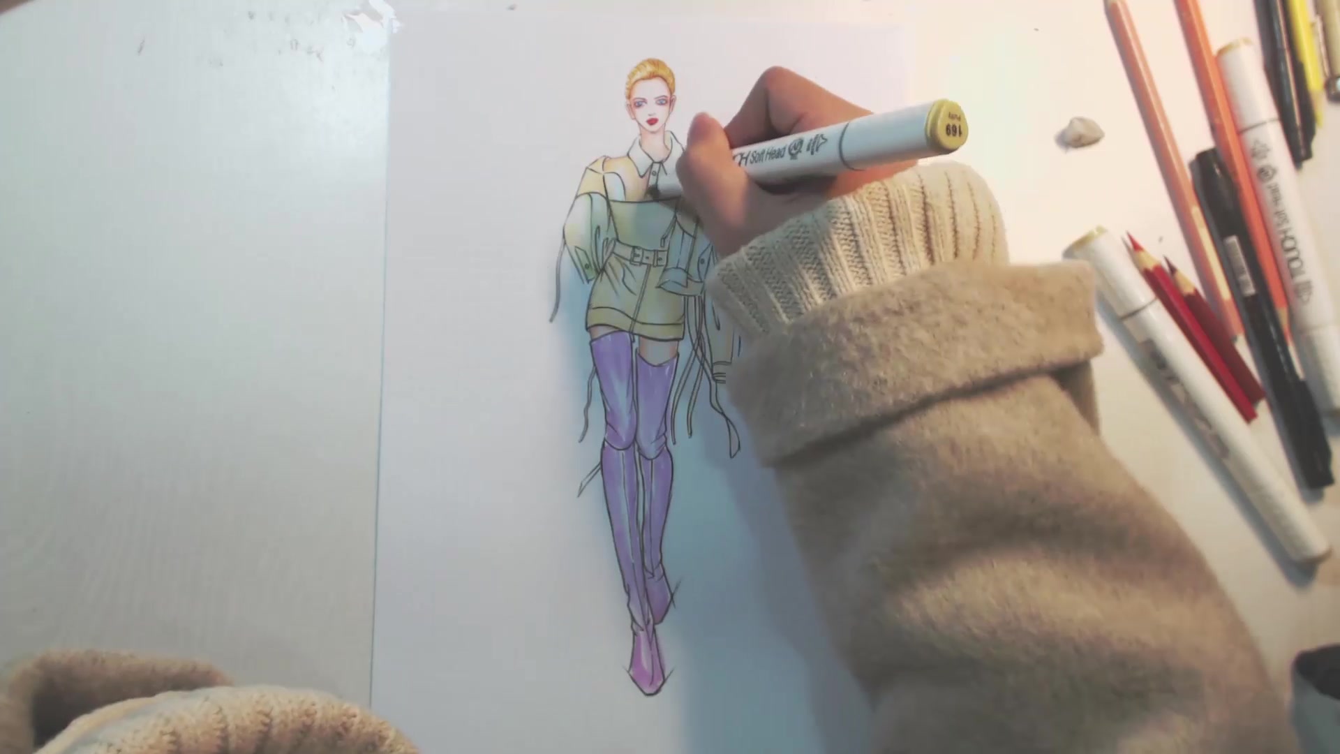 手绘服装设计稿