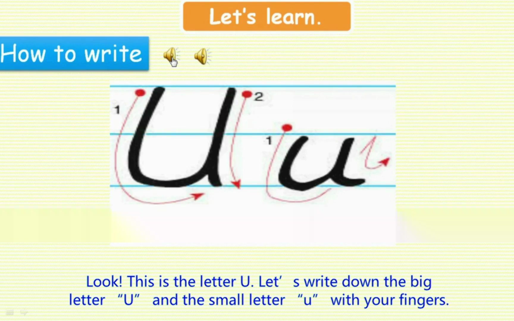 The short vowel “U”《语音绘本整合复习26个字母发音专题课》