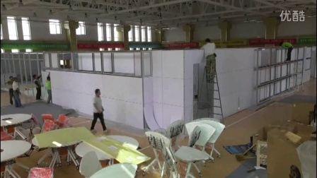 易构模块铝型材绿色环保展览框架搭建-北师大包头附属学校