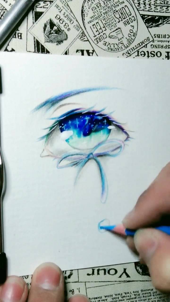 手绘眼睛,简笔画