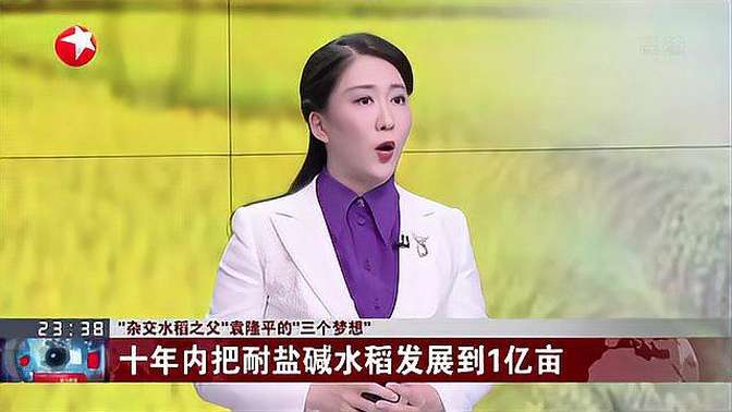 “杂交水稻之父”袁隆平的“三个梦想”:十年内把耐盐碱水稻发展到1...