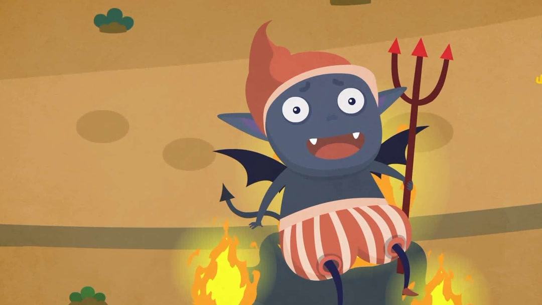 熊孩子经典故事 第34集 农夫与魔鬼