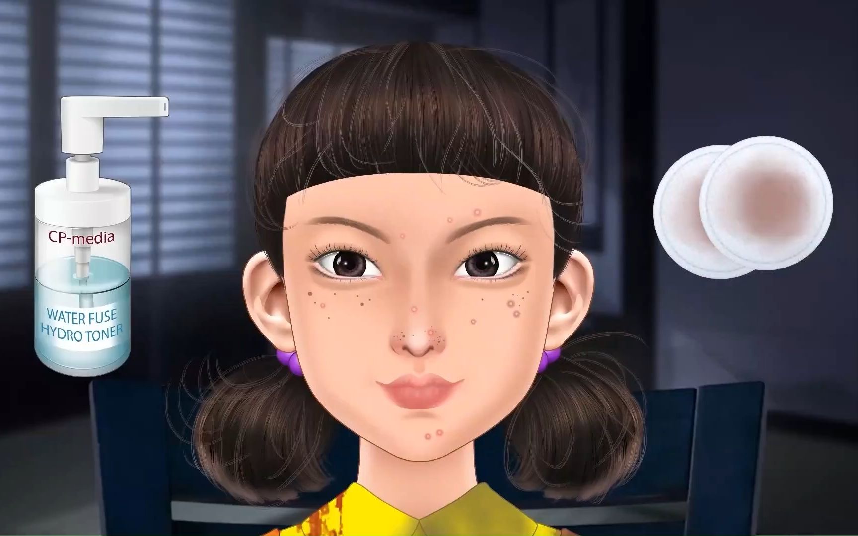 【沉浸式美妆】面部痤疮护理及彩妆动画