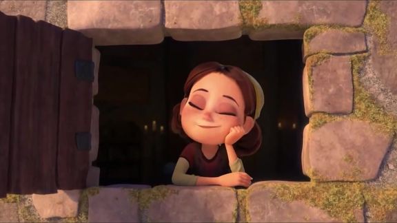 治愈动画短片:女孩儿勇敢的打开了那扇门,迎来了她的新世界