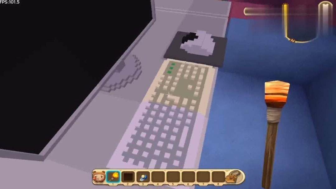 迷你世界:制作“最高级电脑”教学,和网吧里面一模一样,太像了