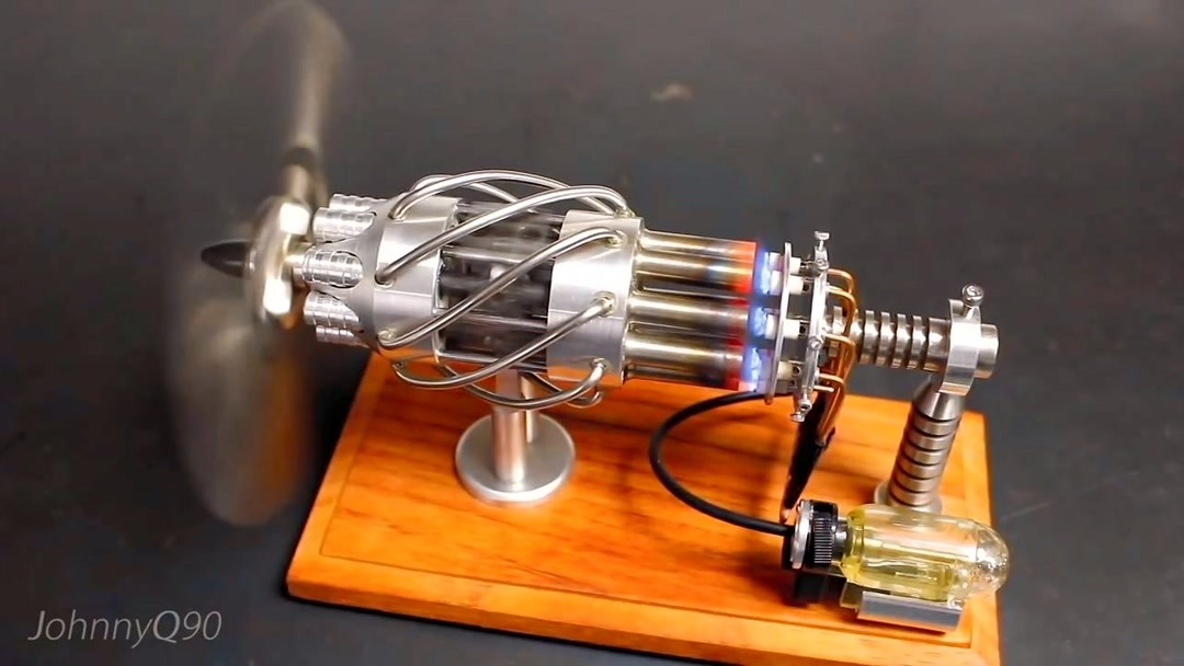 16缸燃气斯特林发动机模型