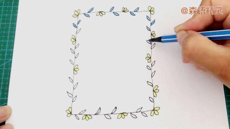 简笔画教程之小清新花边,做手账手抄报必备素材,实用漂亮照着画
