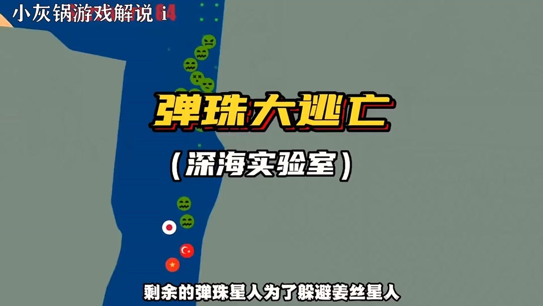 弹珠大逃亡:为了躲避姜丝星人,弹珠人都躲进了深海实验室