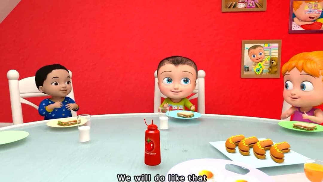 英语儿歌动画《Table Manners Song 餐桌礼仪歌曲》