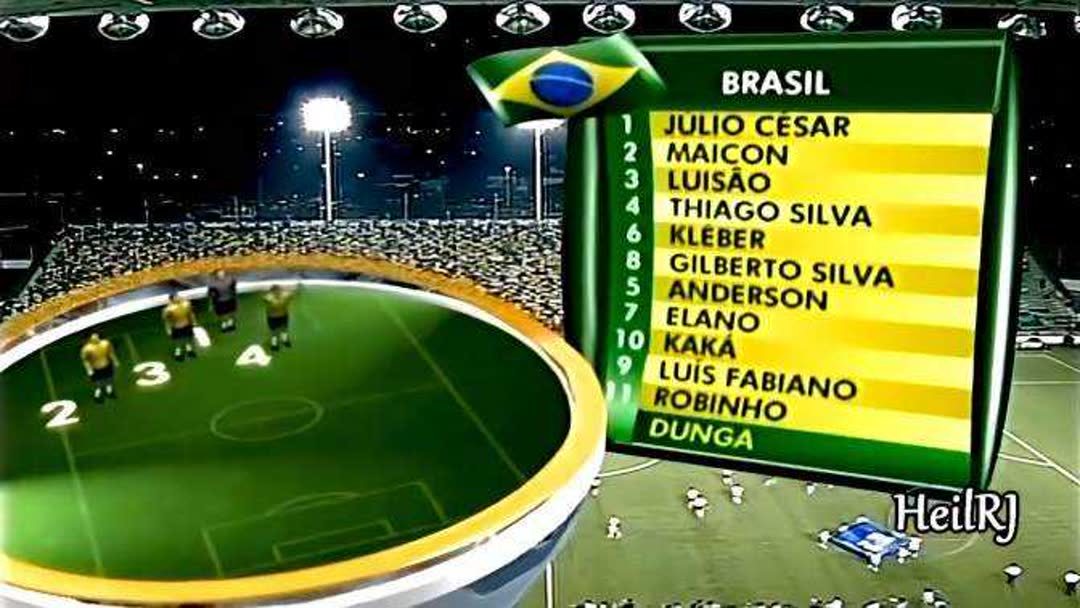 重温经典!2008年 巴西6-2葡萄牙 巅峰卡卡+阿德里亚诺大战C罗