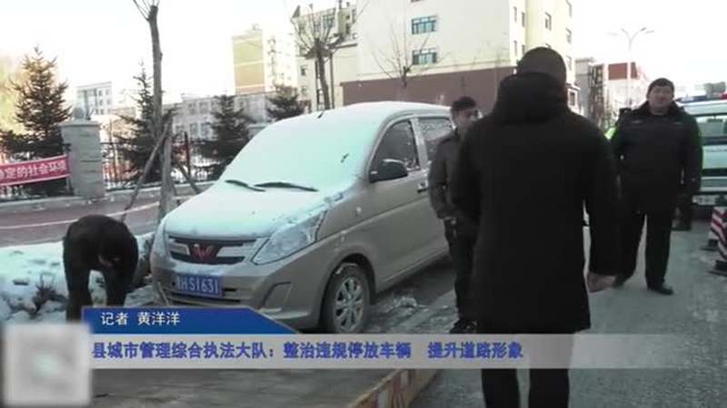 城市管理综合执法大队:整治违规停放车辆,提升道路形象