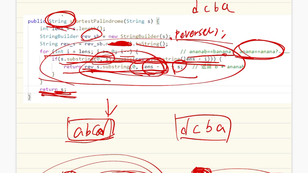 leetcode-字符串篇 214题 最短回文串
