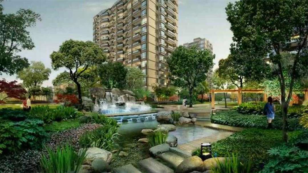 小区绿化景观设计案例效果图