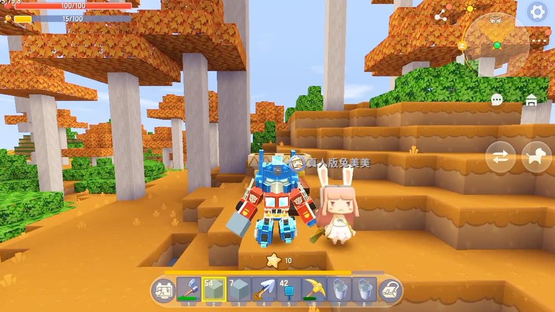 迷你世界带妹生存6:半仙和兔妹妹合伙搭了个兔子窝升级版火柴盒