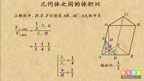 几何体之间的体积比