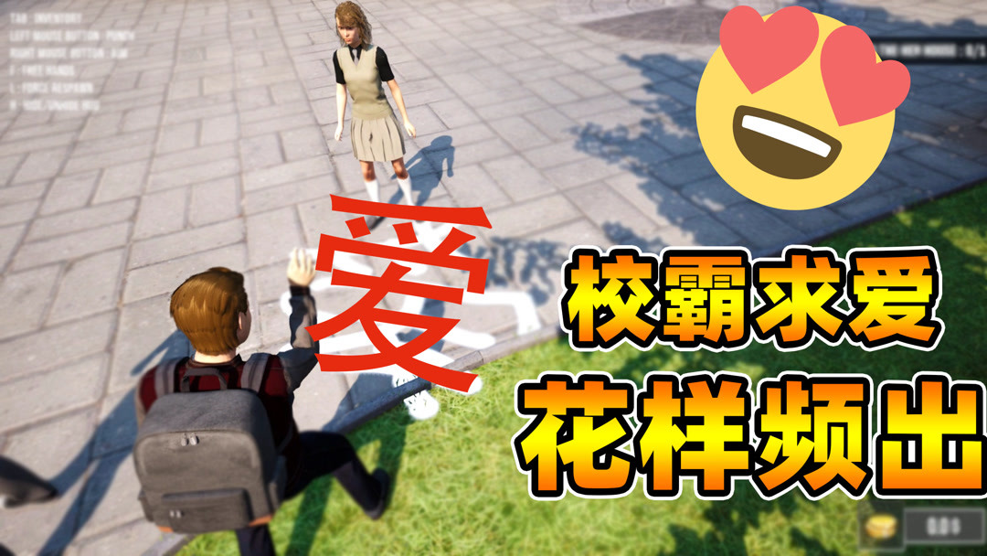 校园恶搞模拟器:痴情校霸想追校花?花招频出能成功吗?