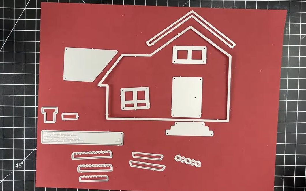 【5631】【5632】【Kat Scrappiness】万圣节房子系列切割刀模使用...