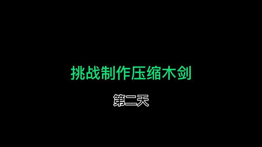 制作压缩木剑的第二天:我开始对桦木林下手,砍了一背包的原木!