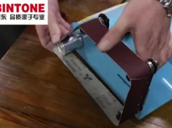 宾东双头砂带机教学视频