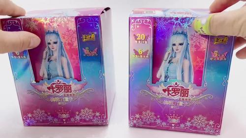 叶罗丽晶钻包第5弹卡片玩具开箱,收集公主娃娃卡片啦