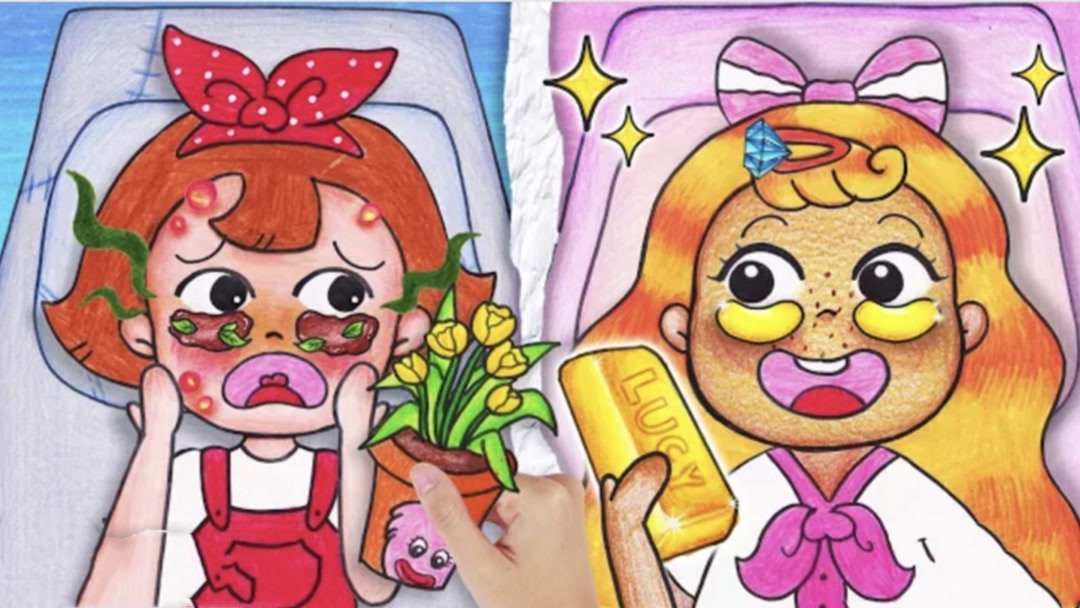 趣味定格动画:小美和闺蜜变美记,谁能成为真女神!