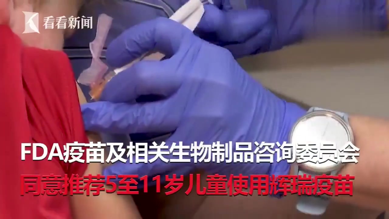 FDA小组推荐辉瑞儿童疫苗供5至11岁小孩接种