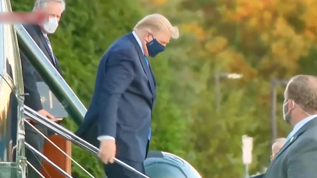 确诊72小时后 特朗普最新病情公布:24小时没有发烧且无需吸氧