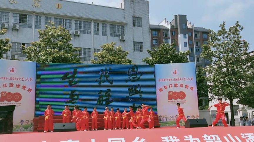 #少年强则国强 #记录校园生活 镇泰艺术节武术社团的武术少年表演