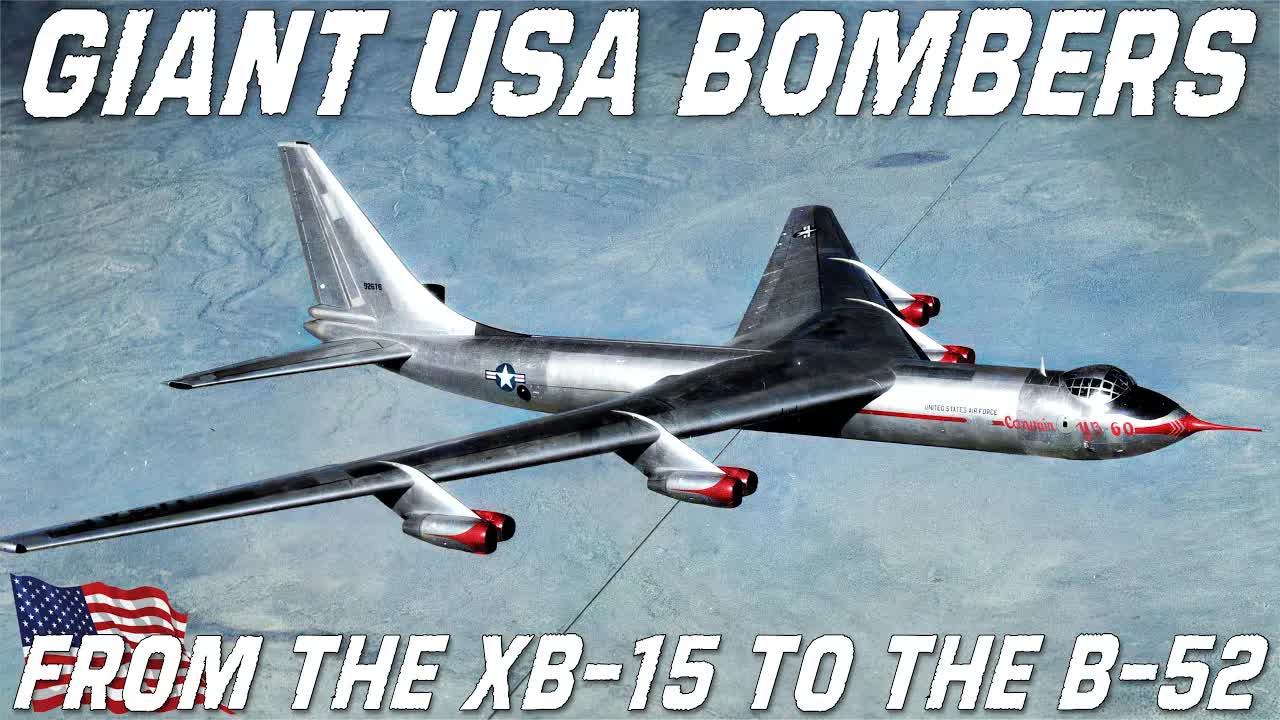 【DroneScapes】美国巨型轰炸机|从XB-15到B-52的演变。 B-36、XB...
