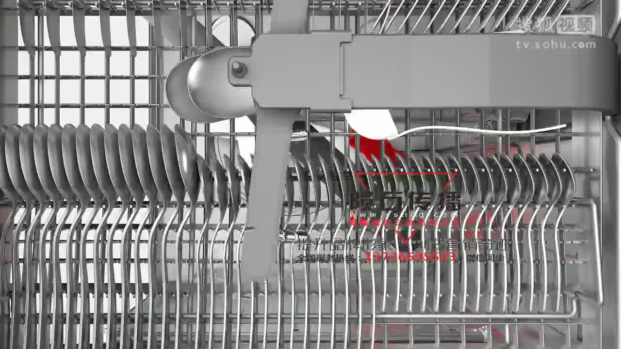 绝对成交的,洗碗机产品动画